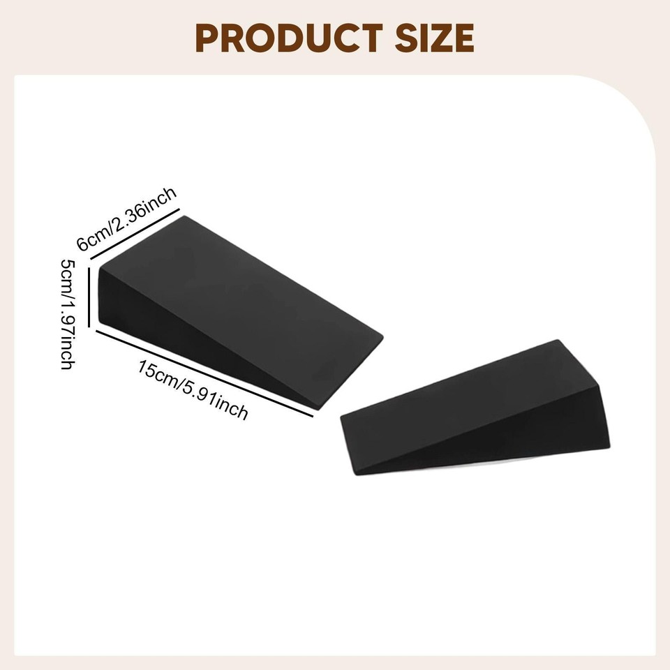 2 Pieces Squat Wedge Block Slant Board Nonslip Riser Block EVA Squat ...
