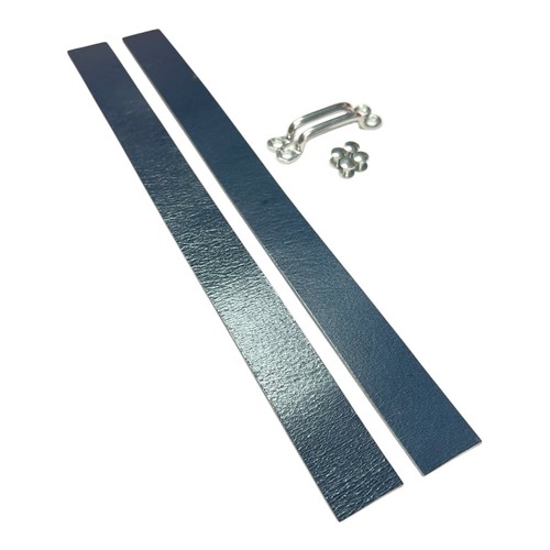 Hot Rod Loop Door Pull Strap Kit Navy Leather w/ Stainless Hardware | eBay