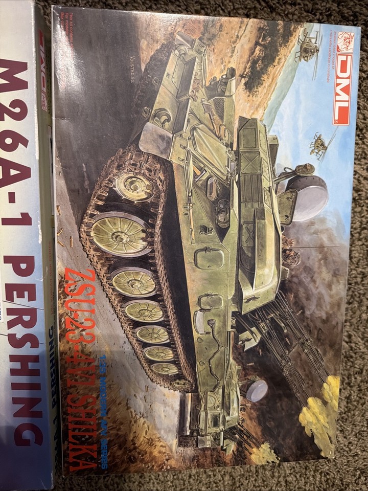 DML M26A-1 Pershing Tank WWII Model Kit Unbuilt NEW 1/35 #6801 #3521 ...