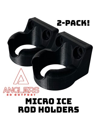 Ice Fishing Rod Holder 2 Pack - For Sleds Or Ice Shanty - Clam, Otter ...
