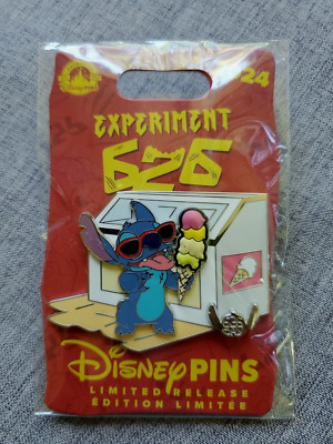 Disney Parks Stitch Experiment 626 LR Pin ICE CREAM DLR -Stitch Day NEW ...