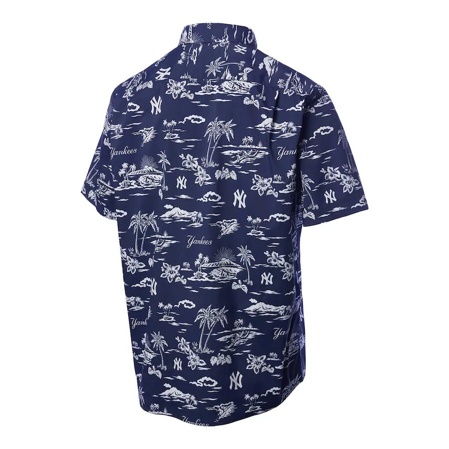 Men's Reyn Spooner Navy New York Yankees Kekai Button-Down Shirt | eBay