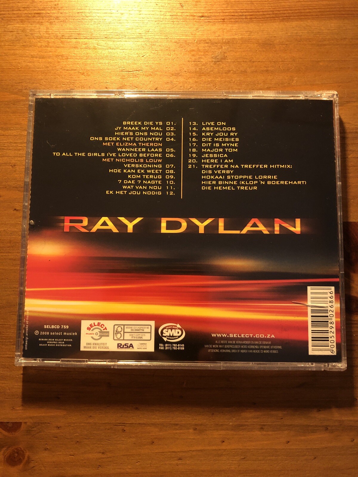 Ray Dylan - Breek Die Ys - RARE Import CD - South Africa - Africaans - 2008 | eBay