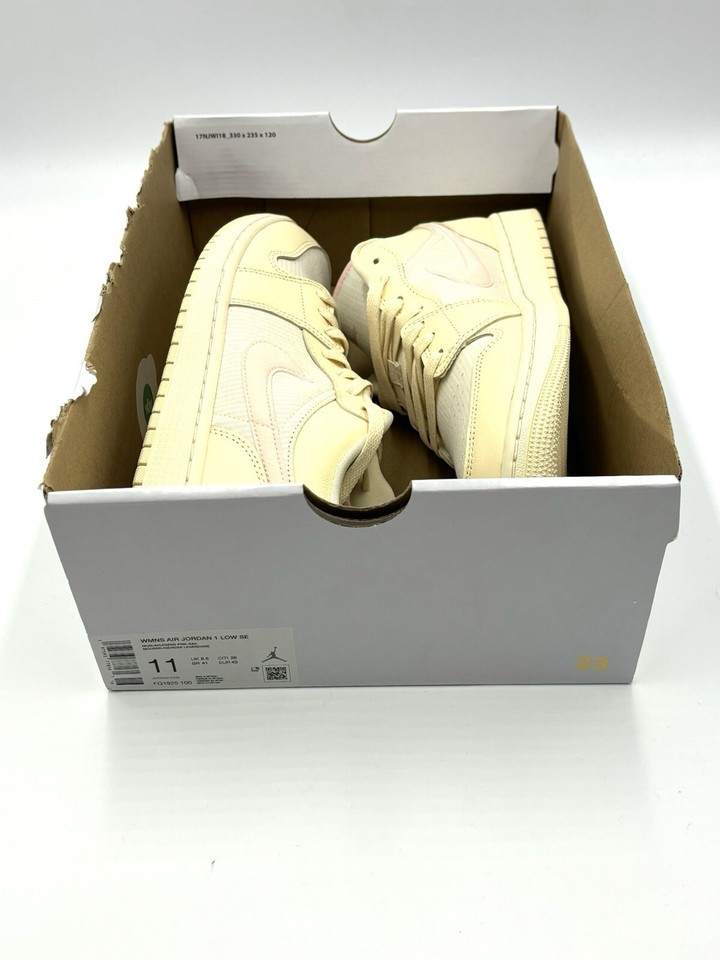 Nike Air Jordan 1 Low SE Muslin Legend Pink Sail FQ1925-100 Women’s ...