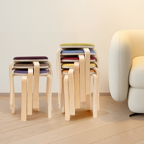 Stackable Stools Stackable Round Stools Set of 8 Stacking Wooden Stools ...
