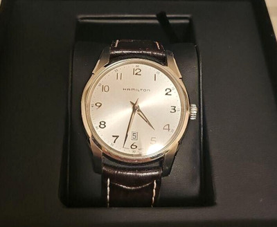 Hamilton Jazzmaster Thinline H38511553 Men's Watch Silver Dial Analog ...