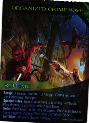 MARVEL LEGENDARY PROMO SCHEME LPC27 ORGANIZED CRIME WAVE KINGPIN | eBay