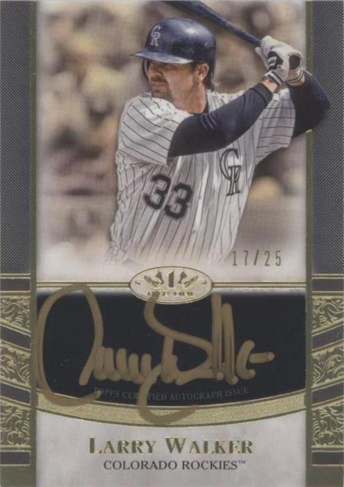 2021 Topps Tier One - Tier One Autographs Larry Walker #T1A-LW Bronze ...