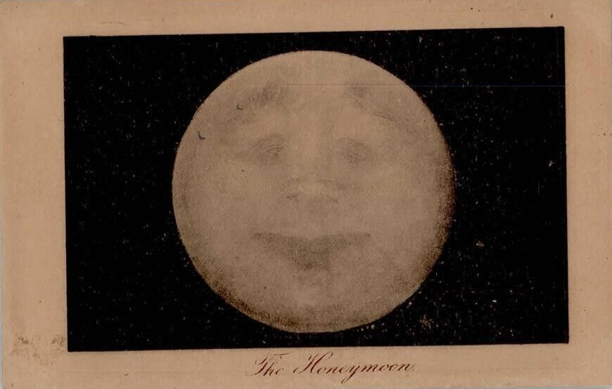 Antique Early Postcard Vintage THE HONY MOON 1907's | eBay
