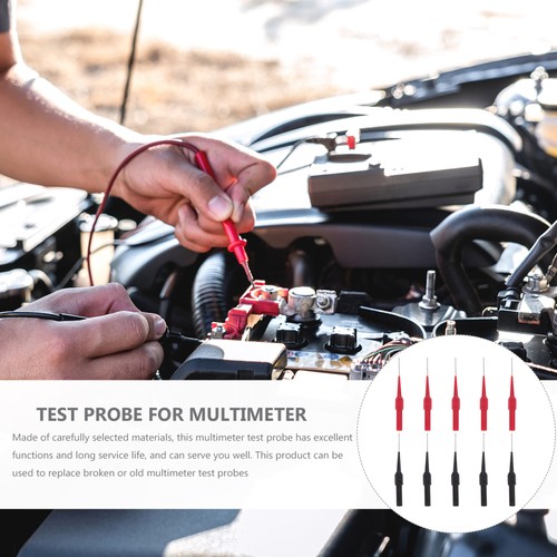 Set of 2 Test Probe Multimeter Probes Needle Electrical Testing Tester ...