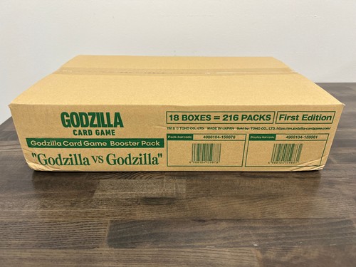 GODZILLA CARD GAME: GODZILLA VS GODZILLA BOOSTER BOX CASE SET 01 x18 ...