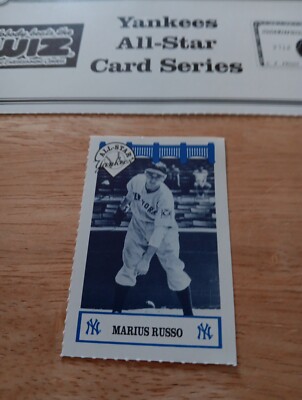 MLB 1992 WIZ Promo NY Yankees All Star Classics Marius Russo Baseball ...