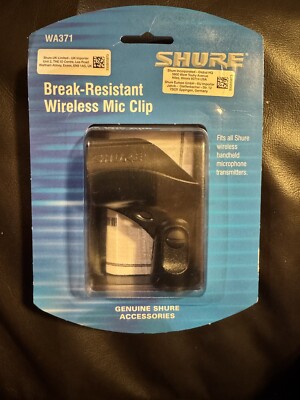Shure WA371 Microphone Clip for all Wireless Mics, New In Box | eBay
