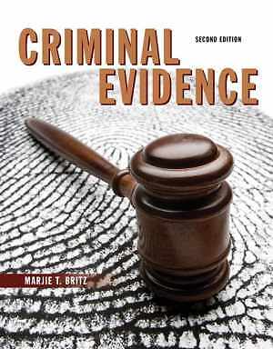 Criminal Evidence - Paperback, by Britz Marjie - Good x 9780133598339 ...