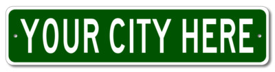 Custom City Name Sign Personalized Aluminum Signs for Cities Wall Decor ...