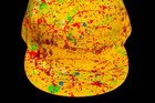 Custom splatter paint black light neon retro style trucker hat baseball ...