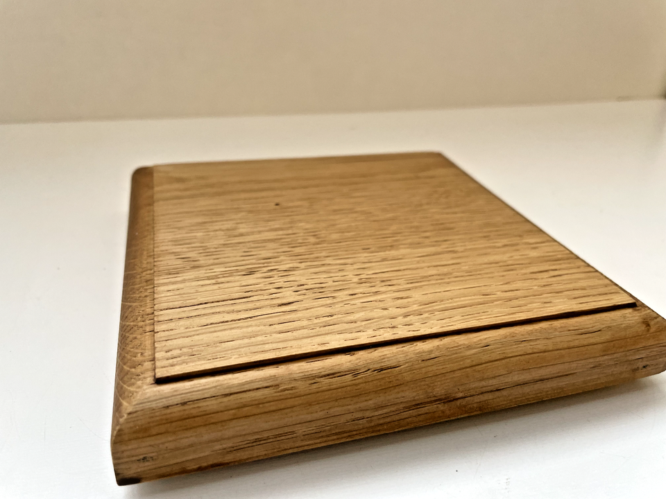 Solid Oak Display Plinth Base | Wooden Stand for Trophies, Models, Art ...