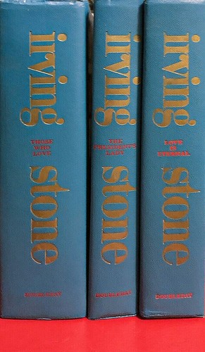 3 Volume Set of books by Irving Stone, 1965 | eBay