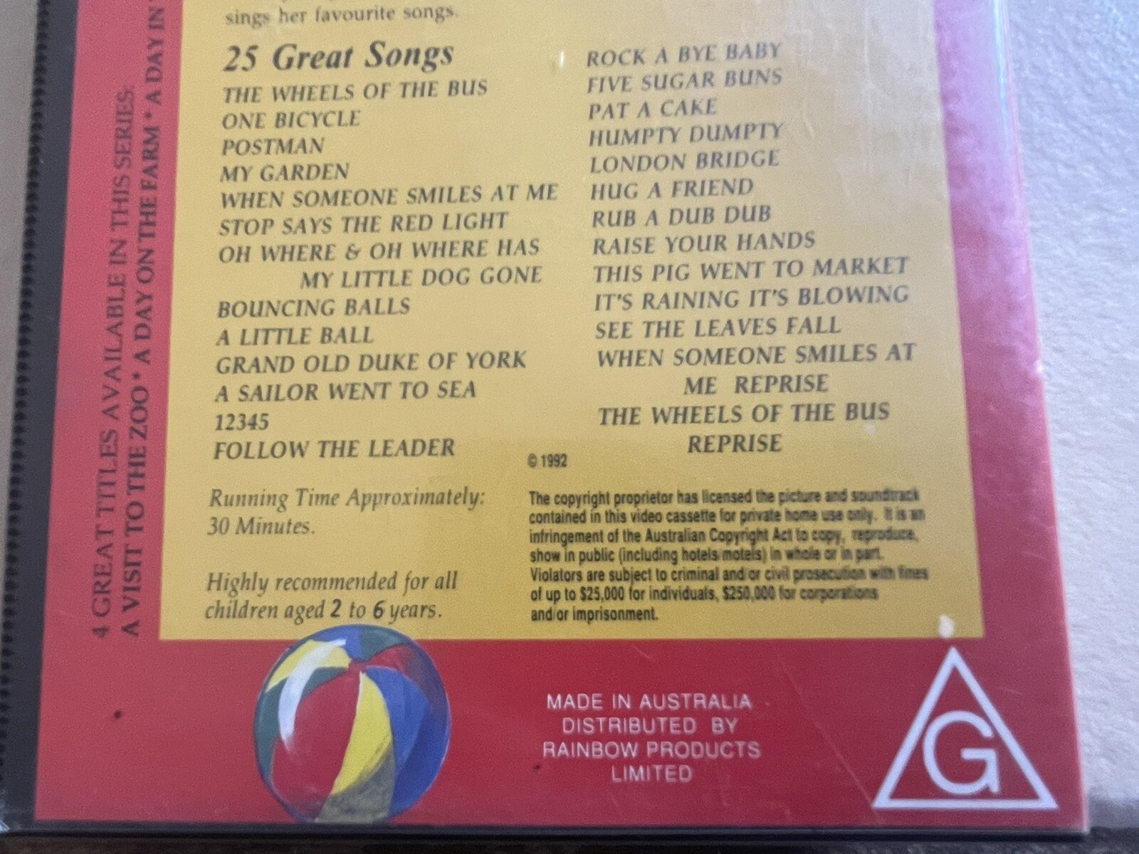 Patsy Biscoe VHS A Visit To The Beach 25 Songs - 1992 | eBay