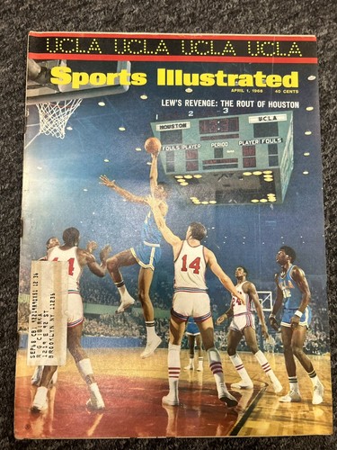 April 1, 1968 UCLA BRUINS LEW ALCINDOR ROUT OF HOUSTON KAREEM Sports ...