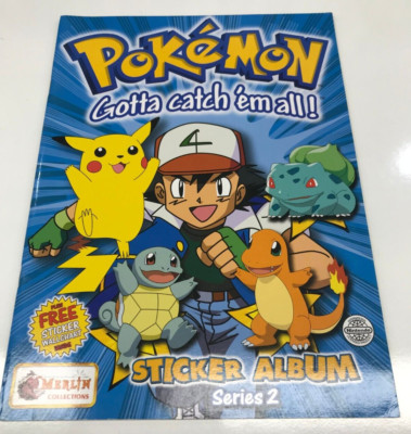 2000 Topps Merlin Pokemon Stickers Series 2 EMPTY Stickers Album | eBay ...