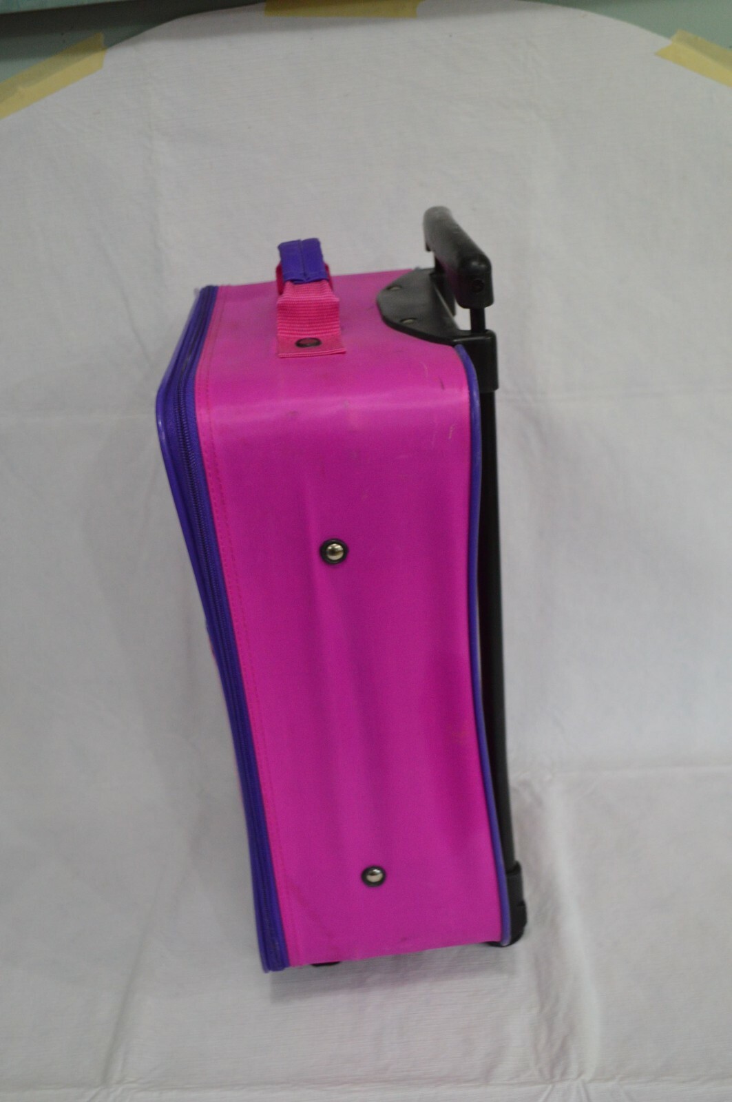 Vintage Teletubbies Pink Glitter Rolling Suitcase Travel Luggage Tote ...