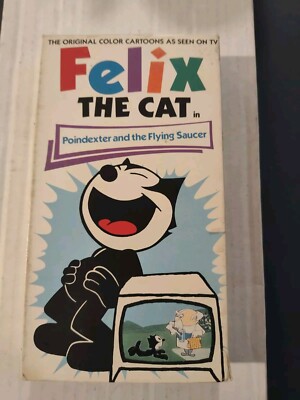 Vintage Cartoon VHS Felix The Cat Poindexter And The Flying Saucer | eBay