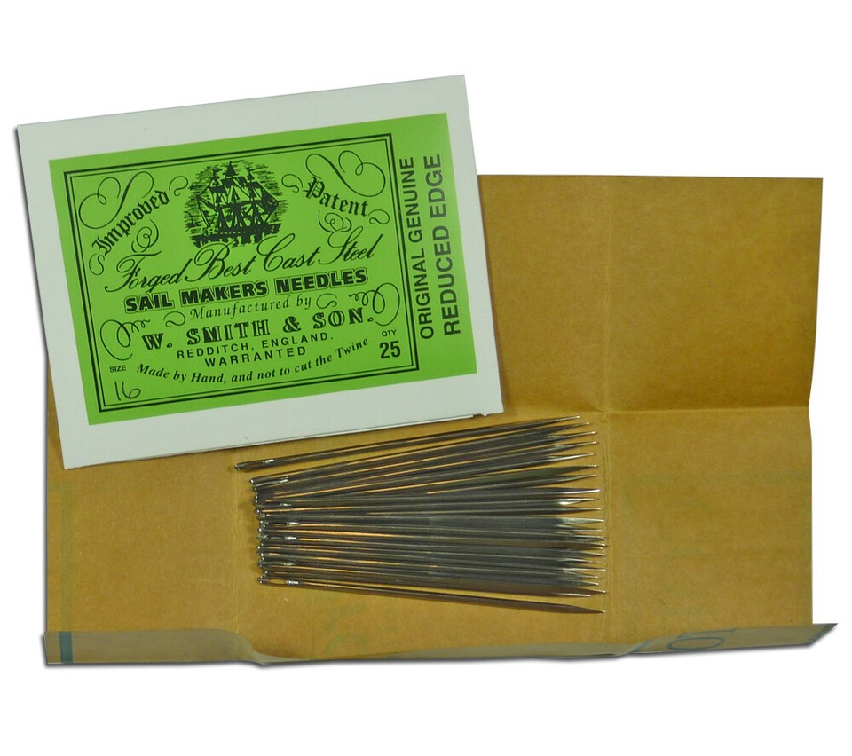 Wm Smith and Son No 16 Steel Sailmakers Needles 25pk Sail Survival Kit ...