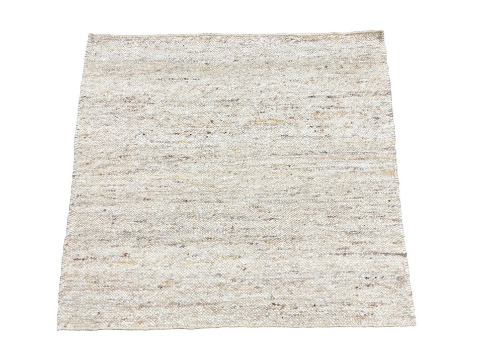 Natural Raw Wool Flatweave Hand-Knotted Area Rug Carpet Multiple Sizes ...