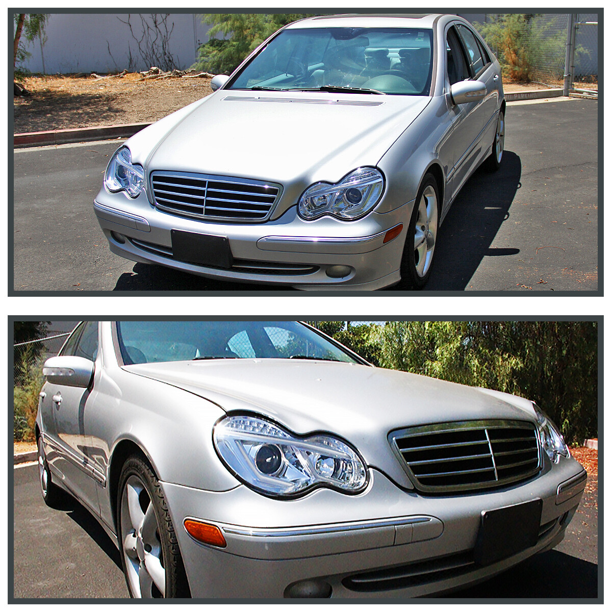 Fits 2001-2007 Mercedes Benz W203 C-Class LED Strip Signal Projector ...