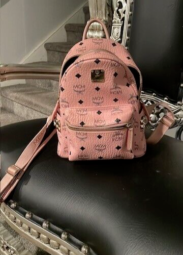 MCM pink designer leather, medium book bag, good condition | eBay