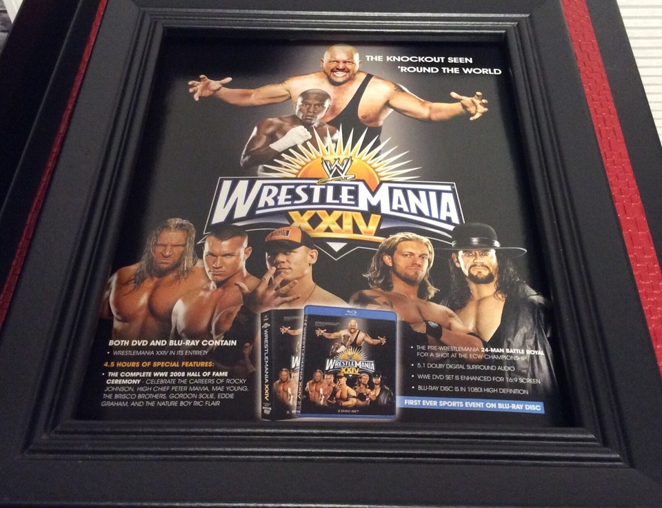 WWE Wrestlemania DVD Poster Print Ad 8.5x11 Art (Frame Not Included) | eBay