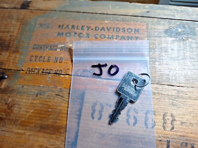 OEM Harley Davidson Key J0 Softail Sportster XL Ignition Evo Evolution ...
