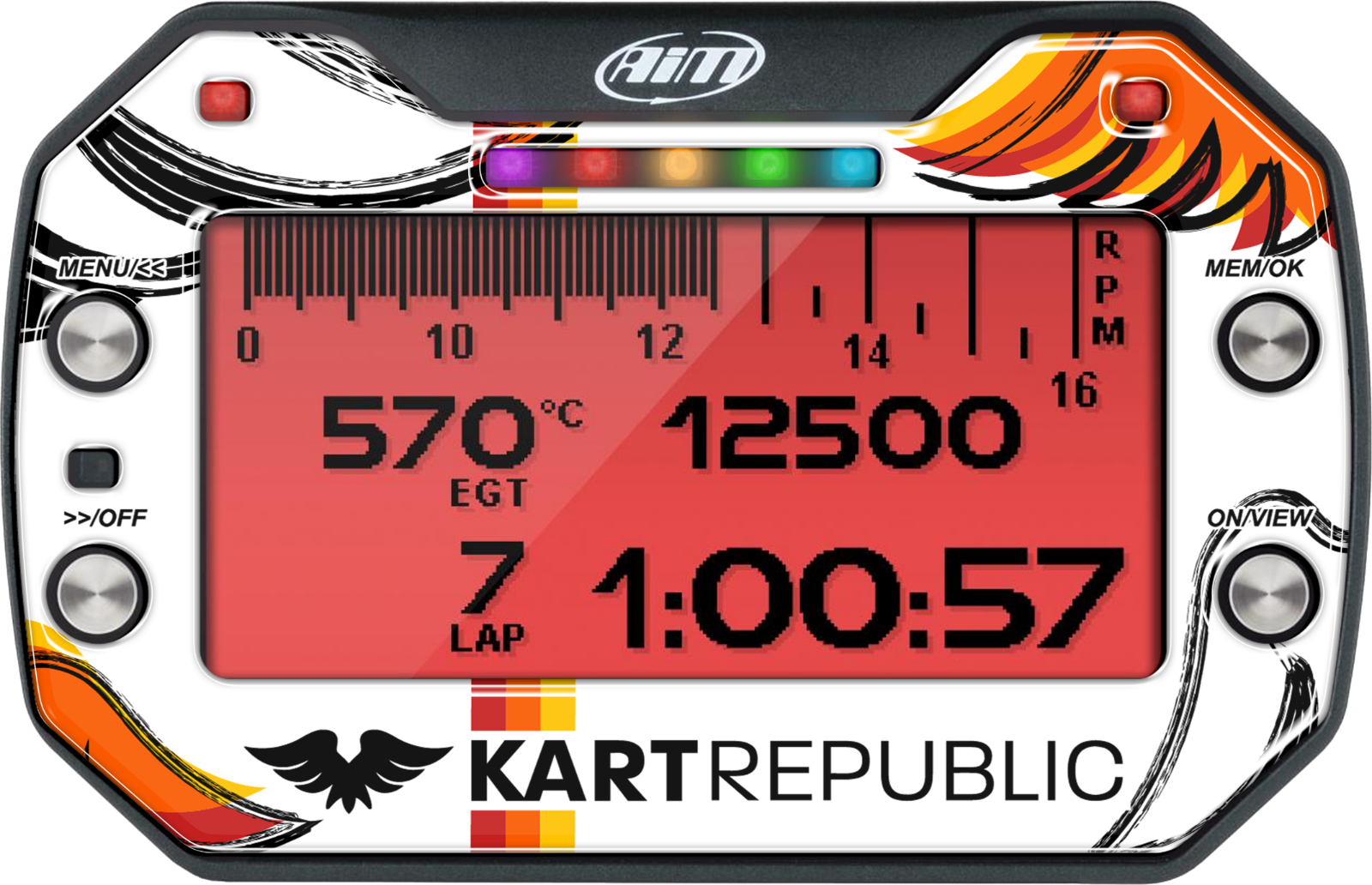 KART REPUBLIC STYLE GEL STICKER FOR MYCHRON 5 - KARTING | eBay