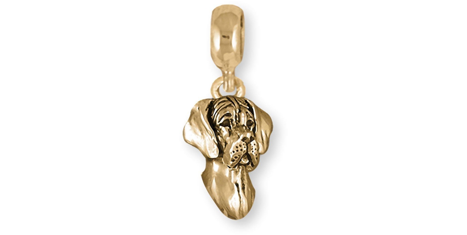 Great Dane Jewelry 14k Gold Handmade Great Dane Charm Slide This Charm ...