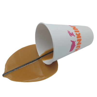 Display Faux Food Prop Dunkin Donuts Coffee Spill New | eBay