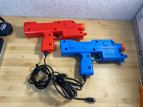 Arcade1up Original Gun Set for Terminator 2 Judgment Day - Blue And Red ...