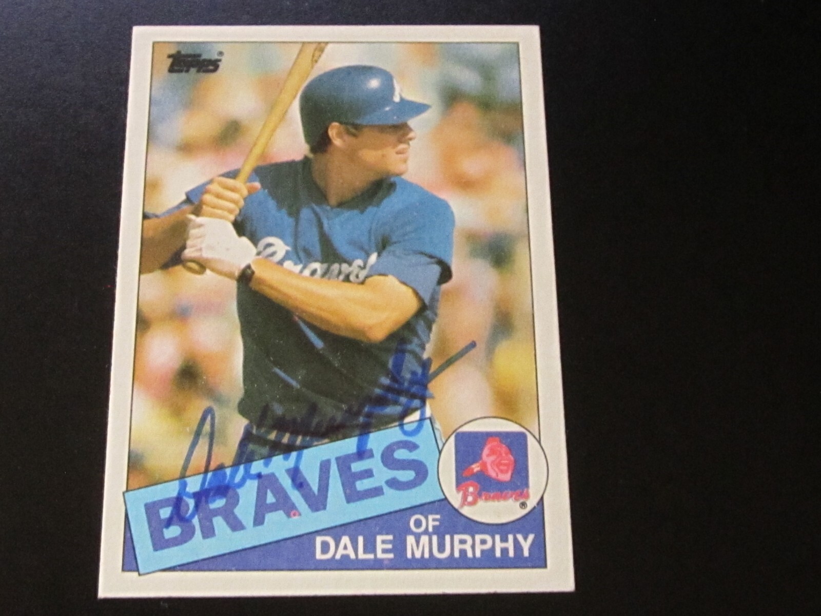 1985 TOPPS DALE MURPHY AUTOGRAPHED CARD #320 ATLANTA BRAVES NM MT | eBay
