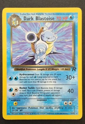 Dark Blastoise 20/82 Pokemon TCG Team Rocket Non Holo Rare - LP | eBay