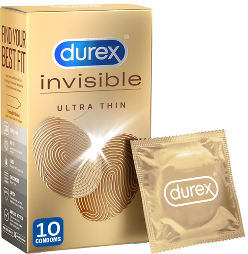 Durex Invisible Ultra Thin Condoms 10 Pack | eBay Australia