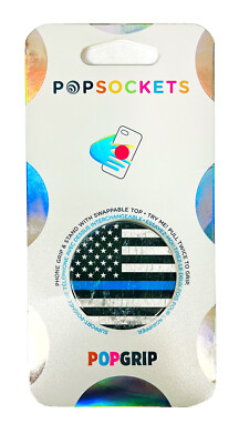 PopSockets American Flag Thin Blue Line Patriot PopSocket Pop Socket ...