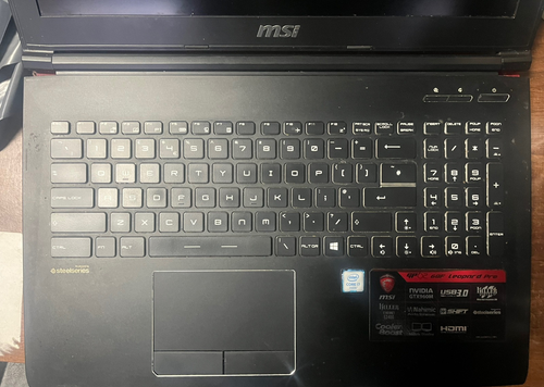MSI Laptop MS - 16j5 Gaming Used For SPARES & REPAIRS ONLY See ...