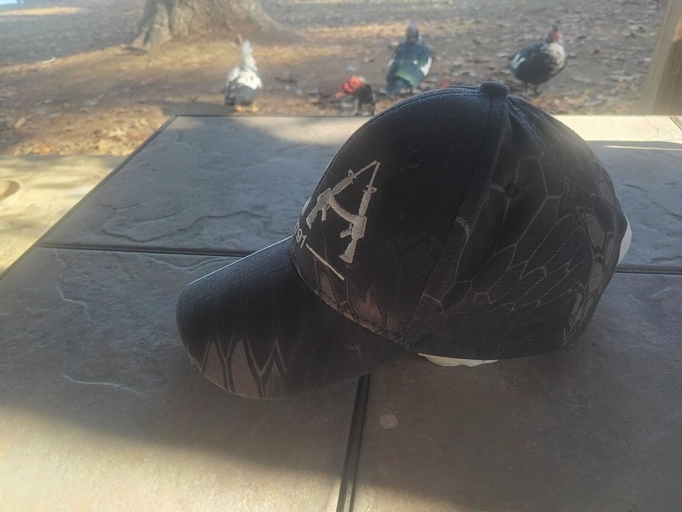 2A 2nd Amendment 1791 USA Flag On Bill Embroidered Black White Cap Hat ...