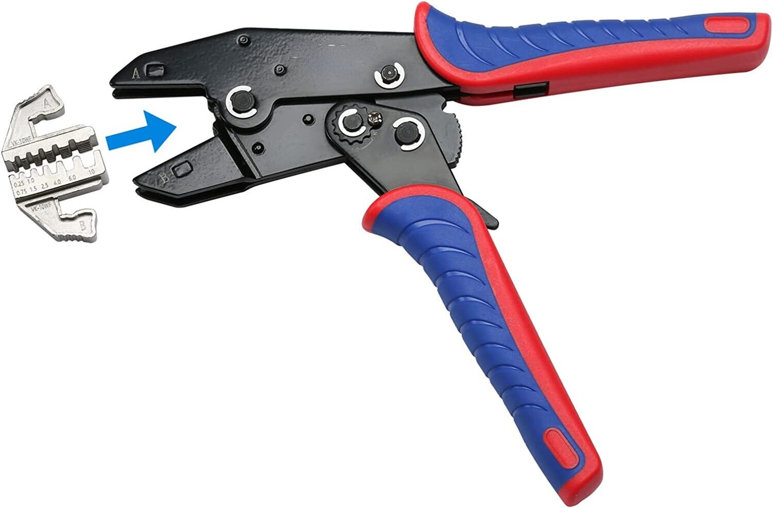 Ratchet Crimping Tool Set Cable Wire Electrical Terminals Crimper ...