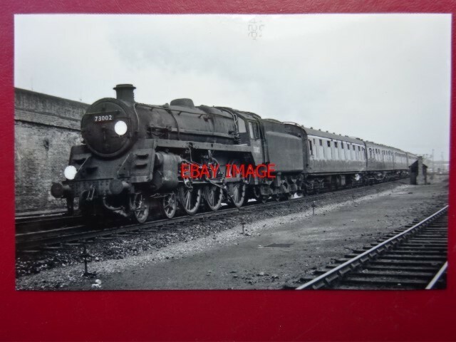 PHOTO BR STANDARD CLASS 5 LOCO NO 73002 AT EASTLEIGH 1965 | eBay UK
