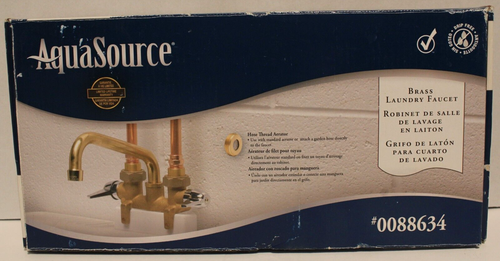 Aquasource 2-Handle Laundry Faucet in Rough Brass Brand New In Box | eBay