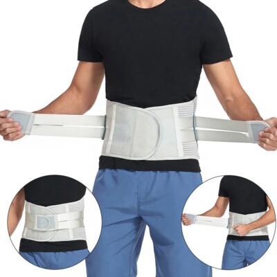 Medical Lumbar Support Belt For Lower Back Pain Relif Spine Brace Men ...