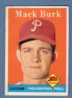 1958 Topps #278 Mack Burk VG-EX GO495 | eBay