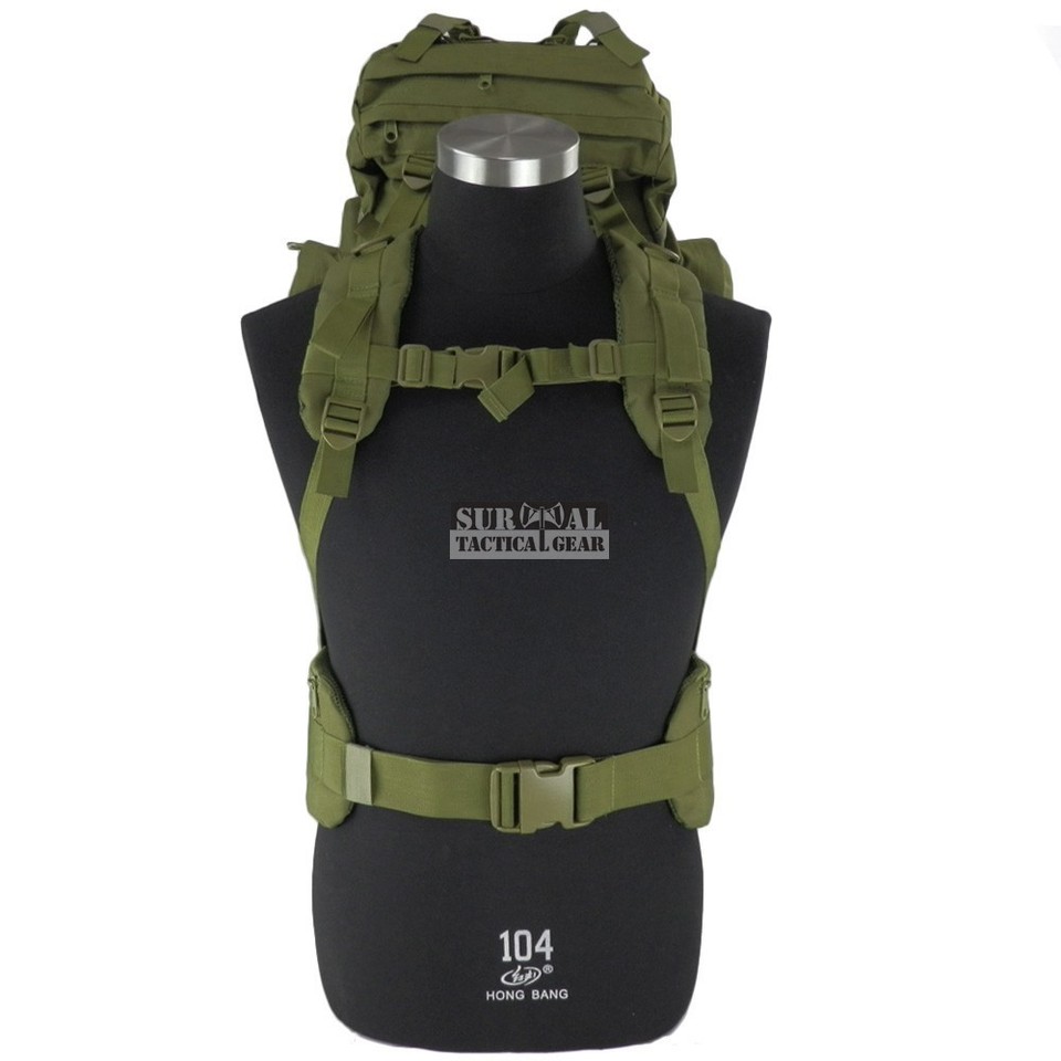 100L Tactical Camping Hiking Travel Camo Backpack Military Heavy Duty ...