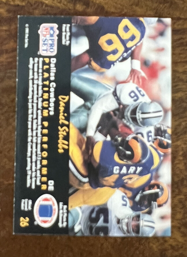 1991 Pro Set Platinum #26 Daniel Stubbs Dallas Cowboys | eBay